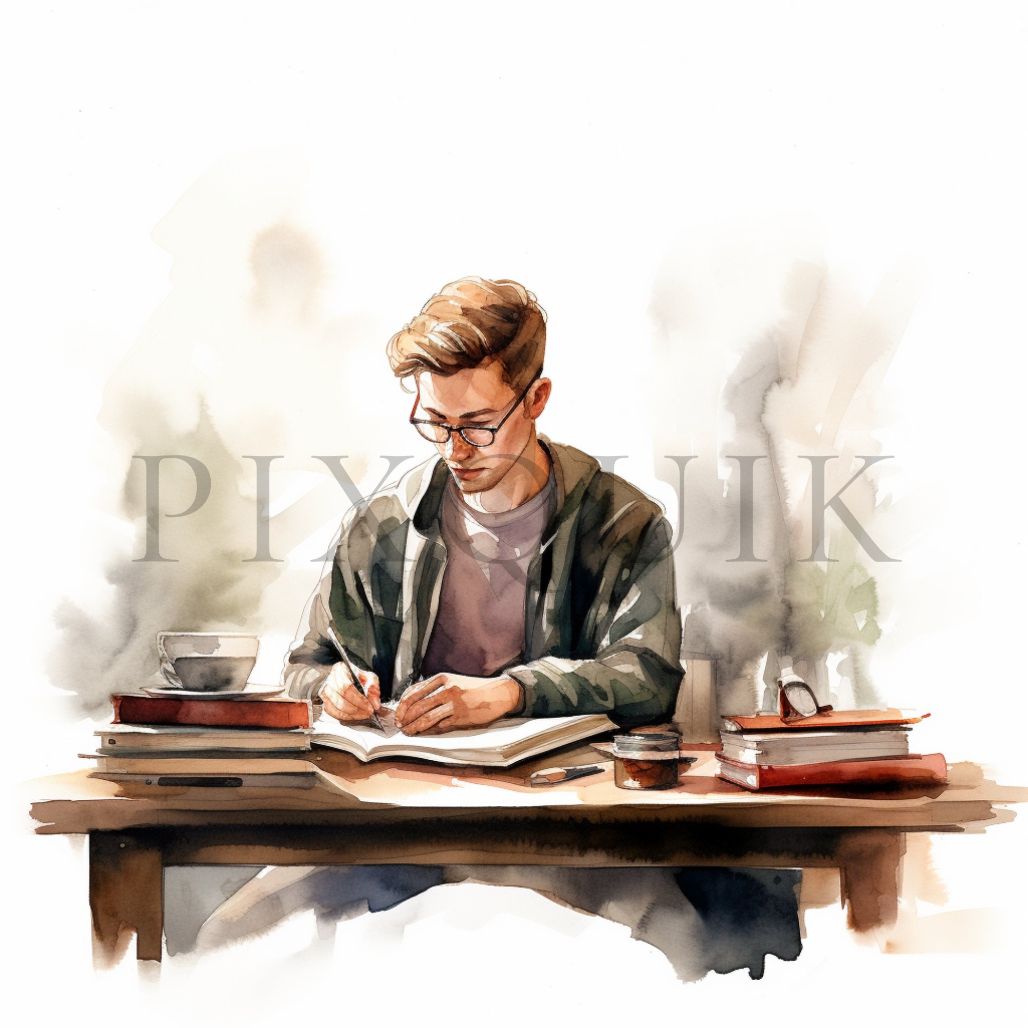 Watercolor Study Clipart 10 High Quality Jpgs Digital Download ...