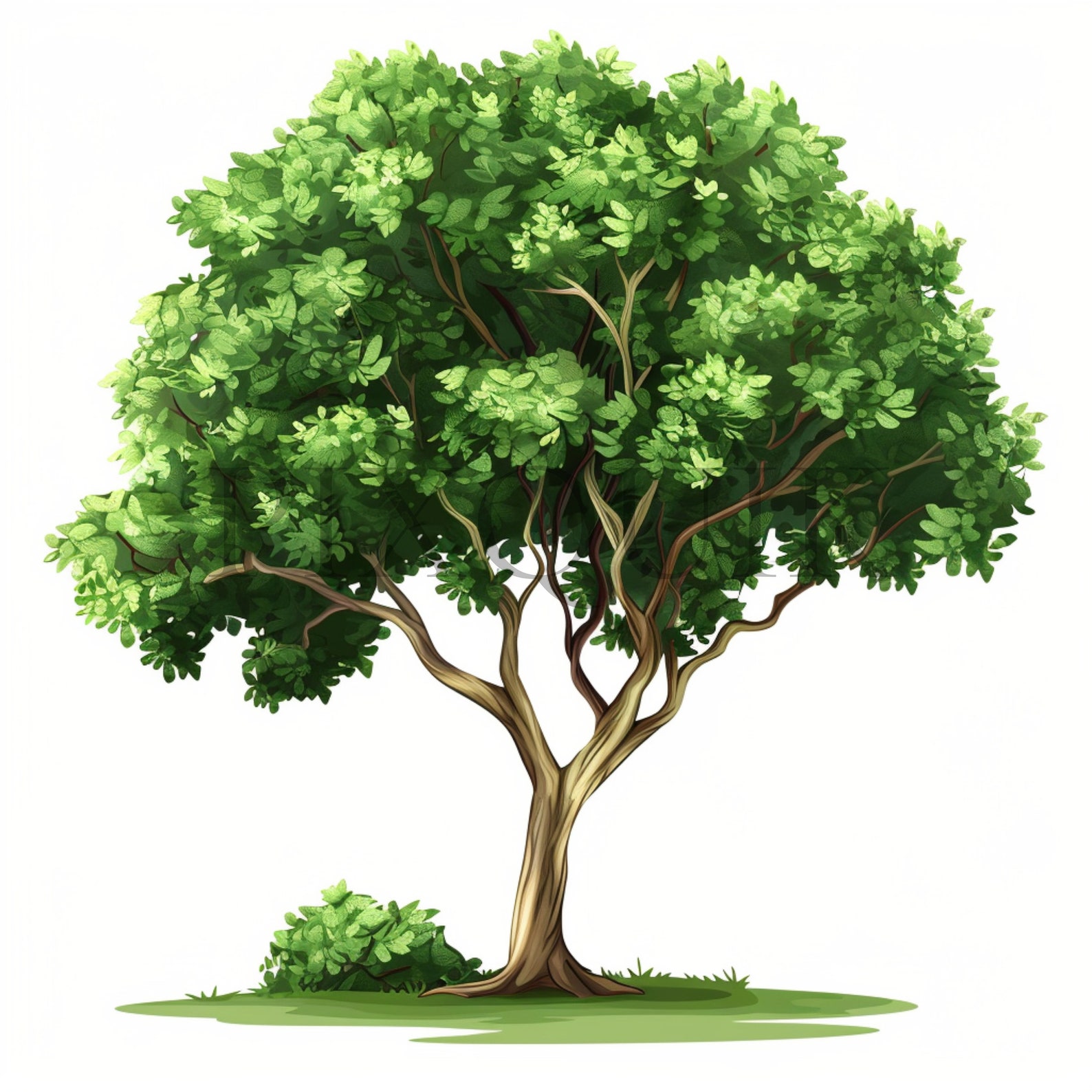 Ash Trees Clipart 10 High Quality Jpgs Botanical Art Ash Tree Digital ...