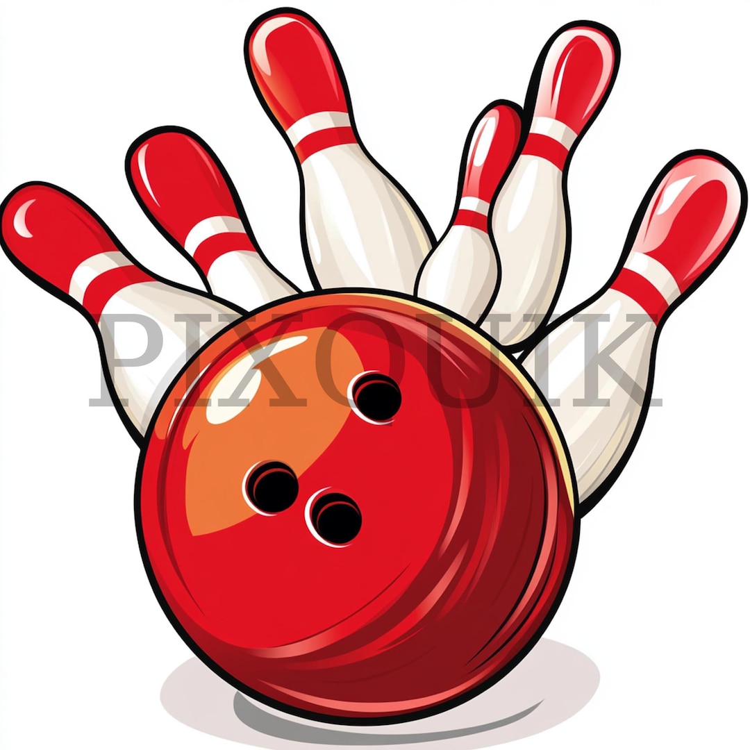 Bowling Ball Clipart | 10 JPG Files | Card Making | Digital Paper ...