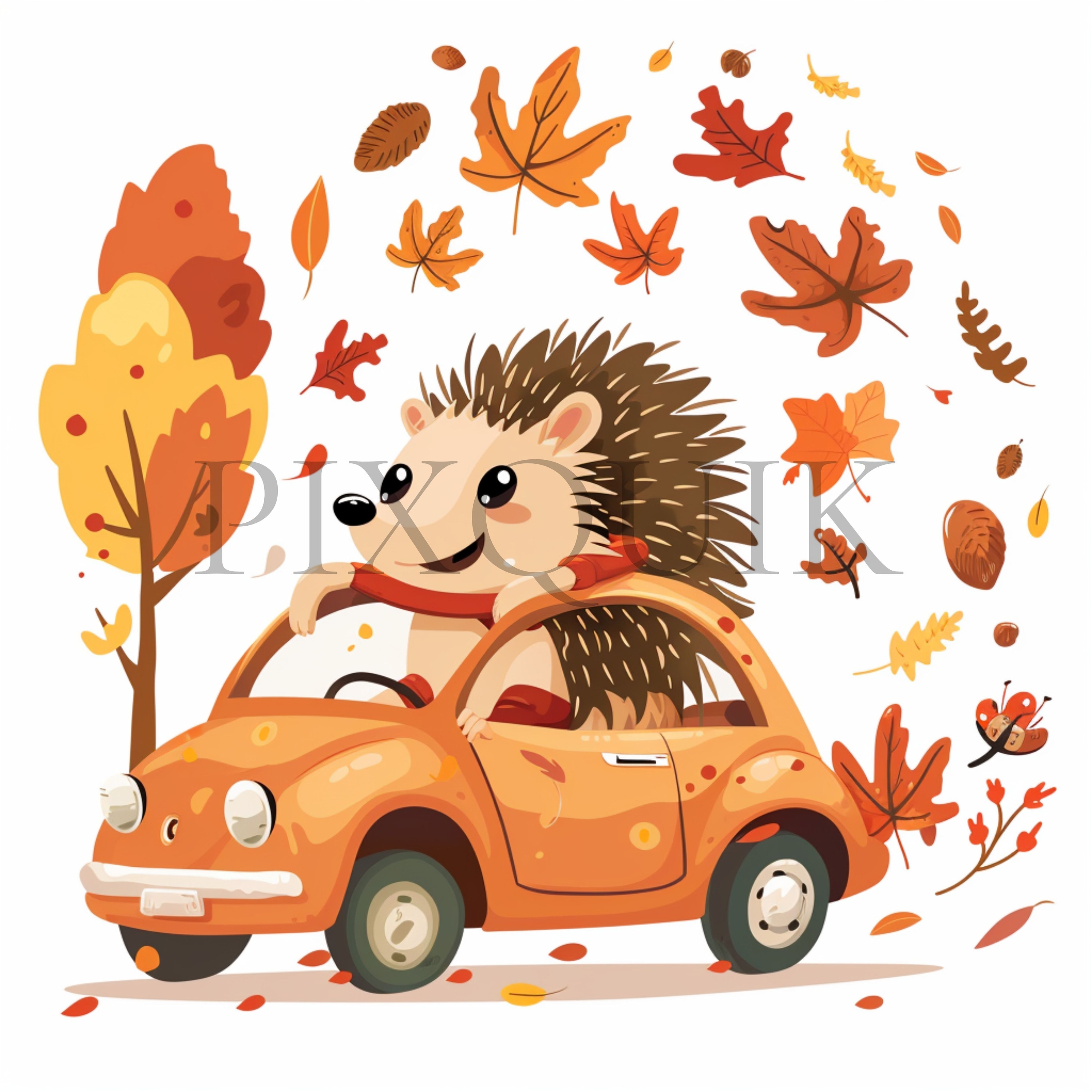 Hedgehog Clipart Fall Animal 10 High Quality JPG Autumn Animal Clipart ...