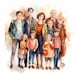 Watercolor Family Clipart 12 High Quality Jpgs Family Gathering Clipart ...