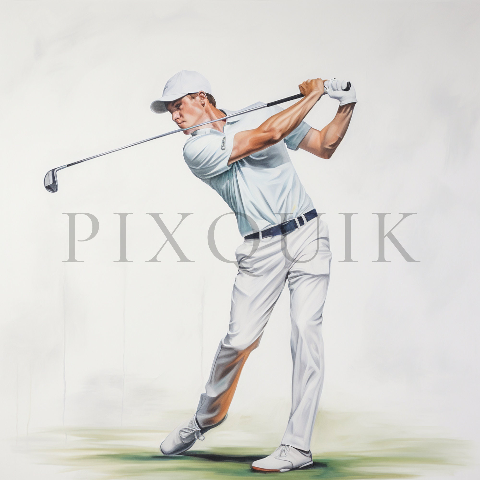 Vintage Golf Player Clipart | Retro Sports Art (digital Download) - Etsy