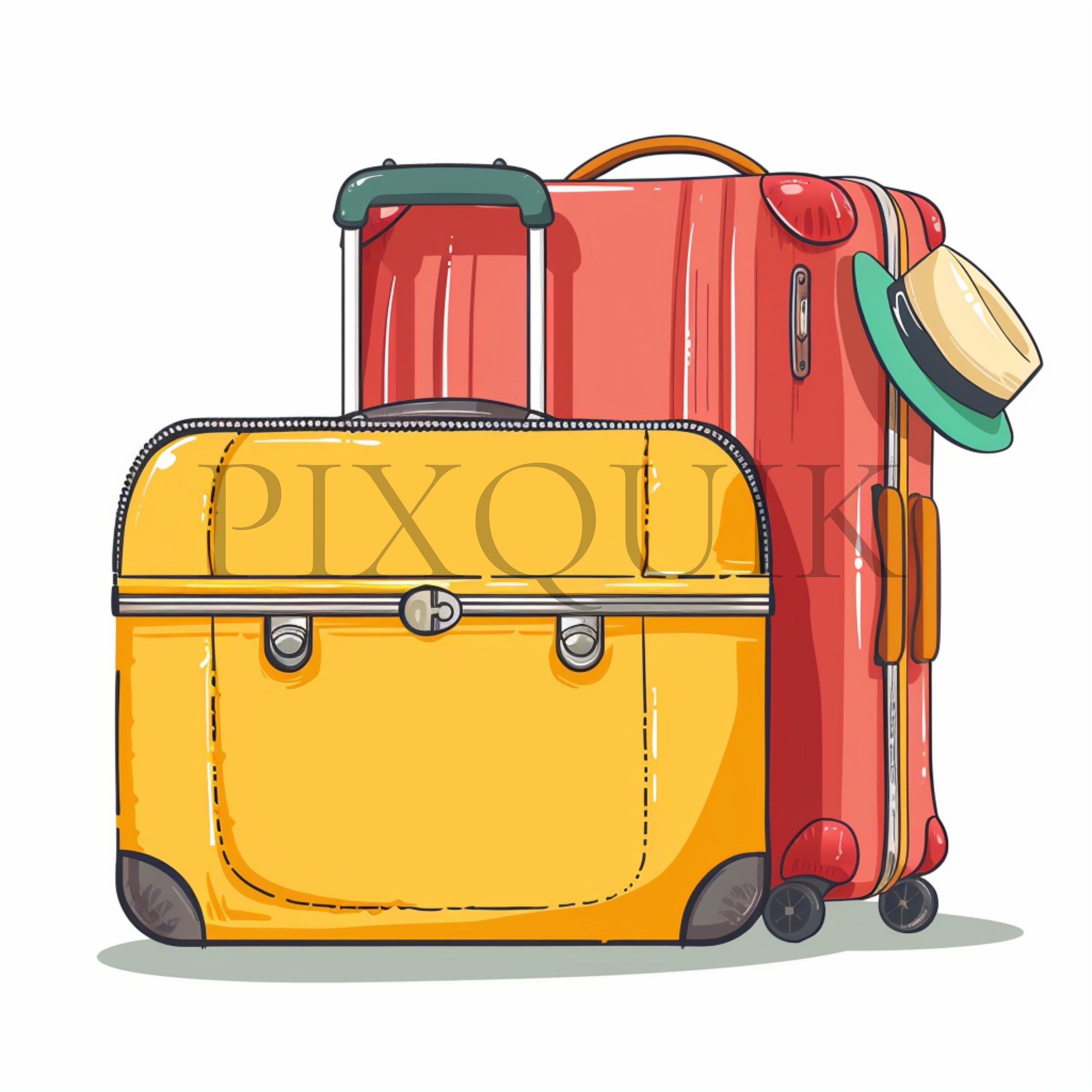 Luggage Clipart Travel Clipart Suitcase Clipart 10 High Quality JPG ...