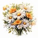 Bouquet of Daisies Clipart Set | 10 High Quality Jpgs | Daisy Flower ...