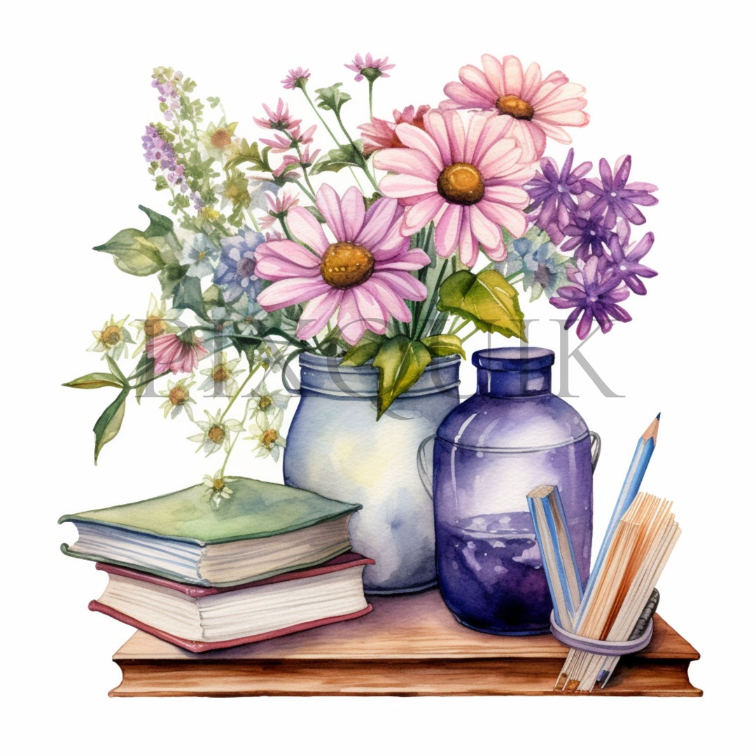 Watercolor Clipart for Teachers | Teacher Clipart Set | 10 High Quality ...