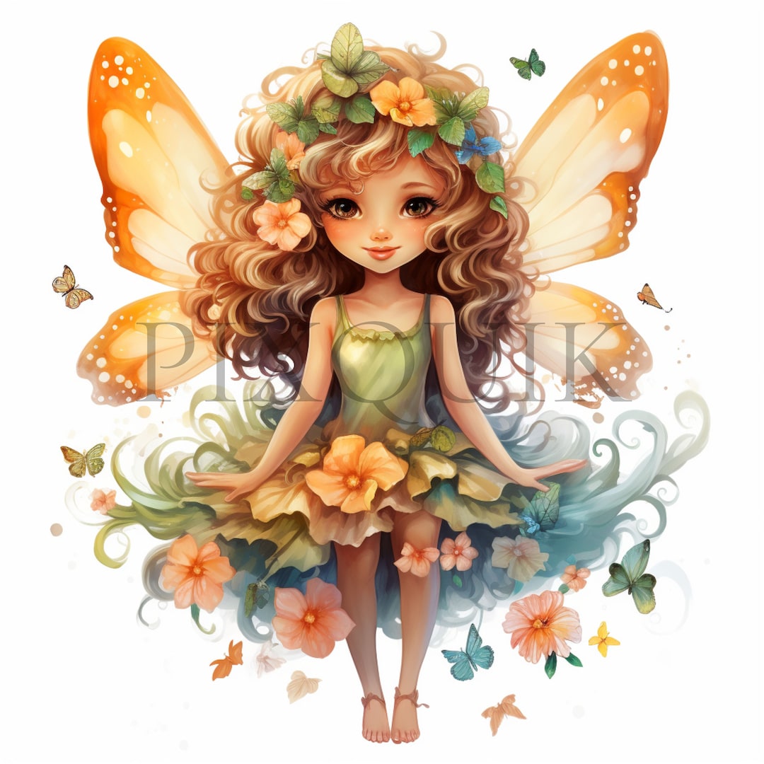 Spring Fairy Clipart | 10 High Quality Jpgs | Enchanting Fairy ...