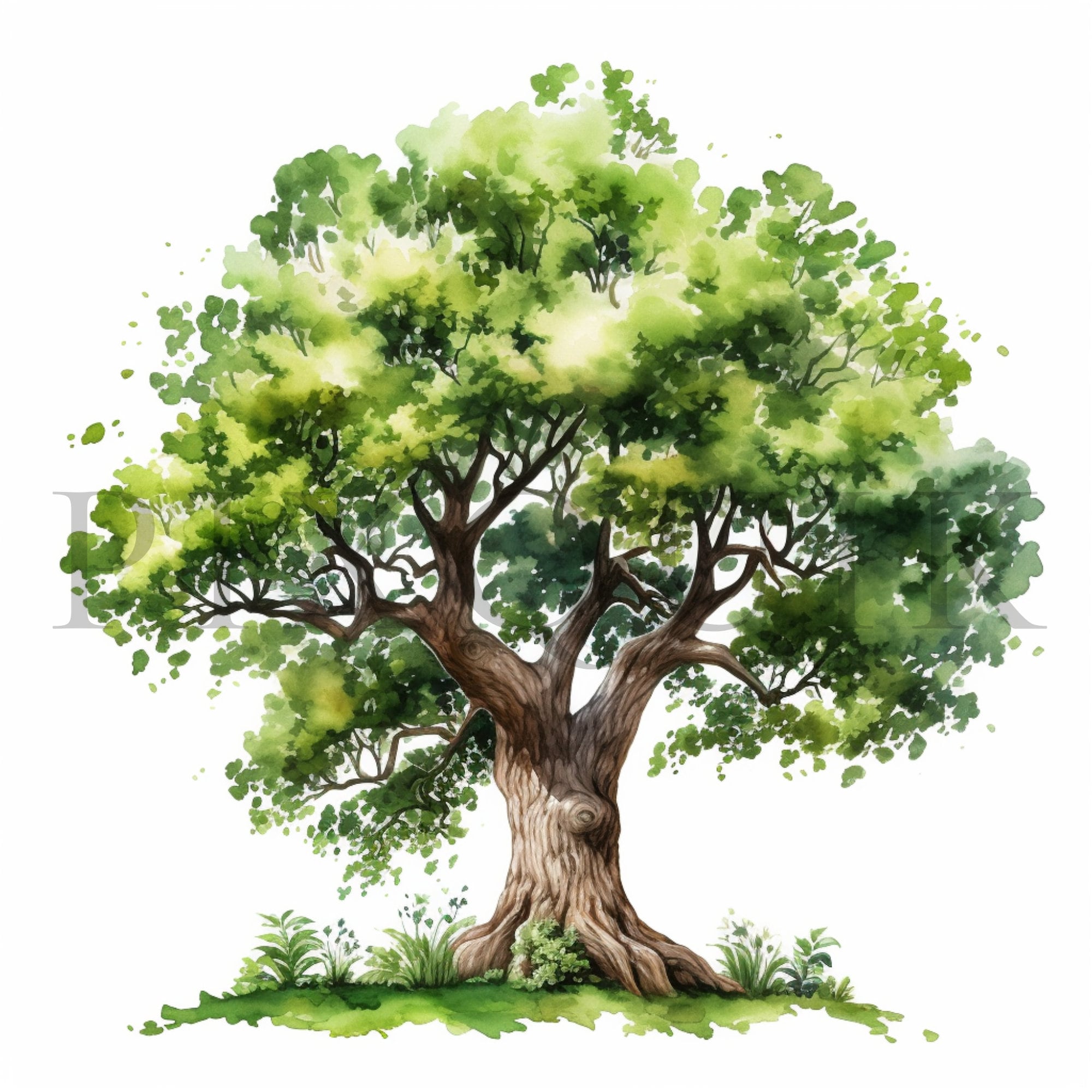 Watercolor Tree Clipart 13 High Quality Jpgs Digital Download ...
