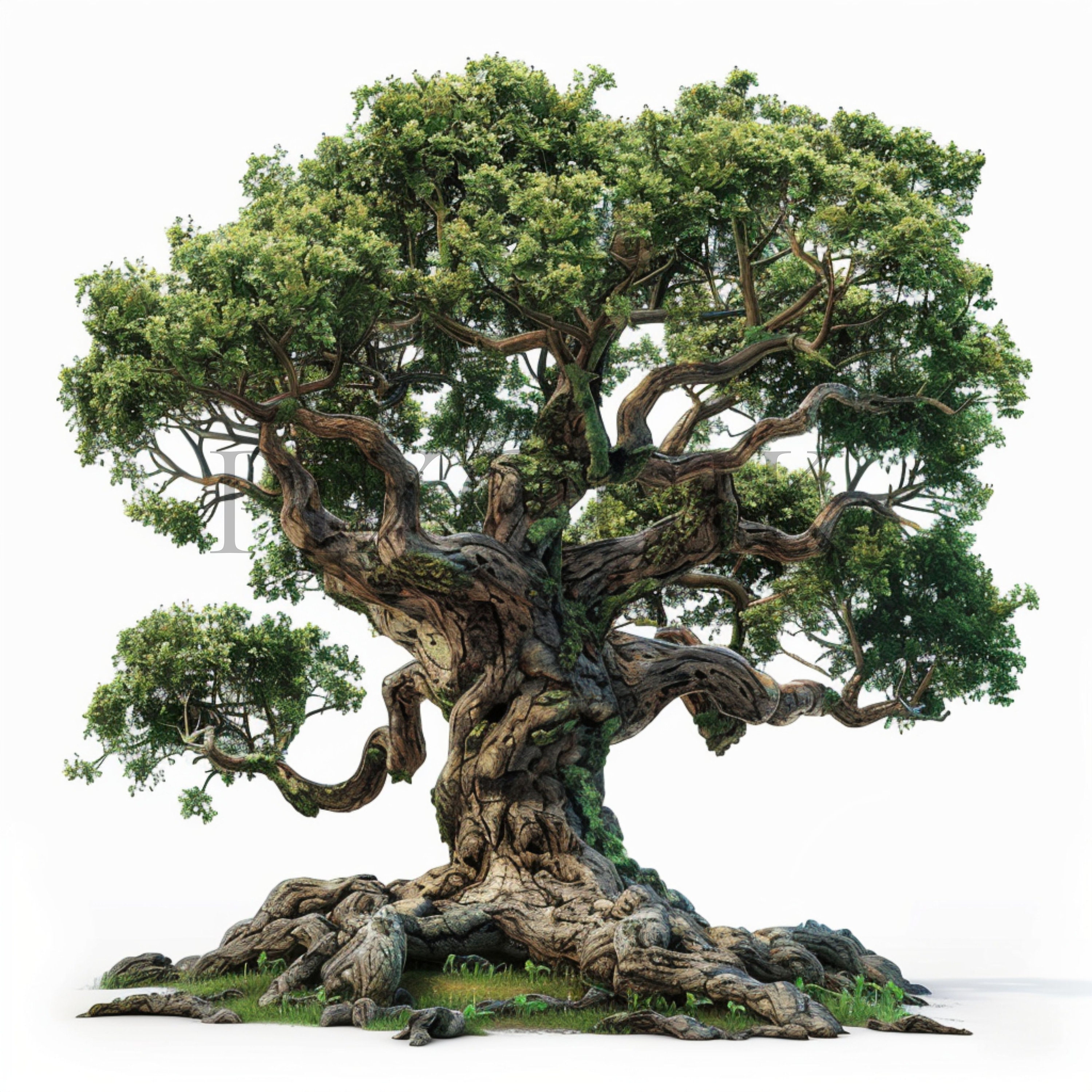 Watercolor Oak Tree Clipart 10 High-quality Jpg's Oak Tree Images Tree ...