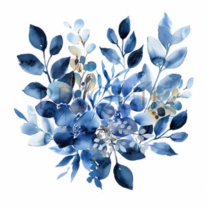 Indigo Plants Clipart | 10 High Quality Jpgs | Botanical Art | Plant ...