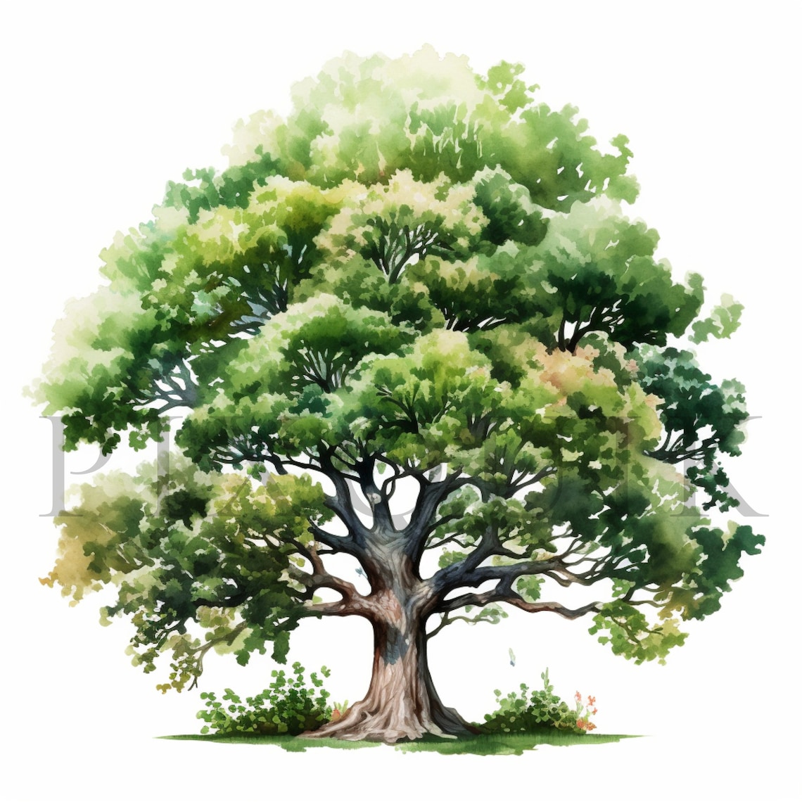 Watercolor Tree Clipart 13 High Quality Jpgs Digital Download ...