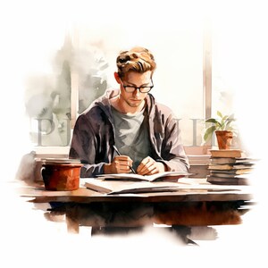 Watercolor Study Clipart | 10 High Quality Jpgs | Digital Download ...