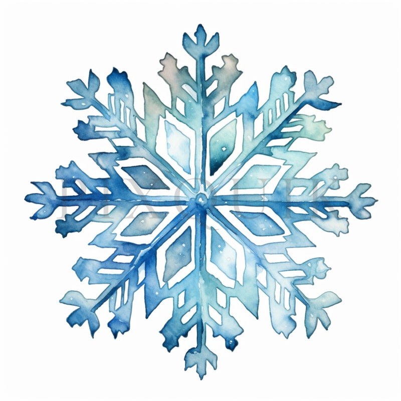 Snowflakes Clipart - Etsy