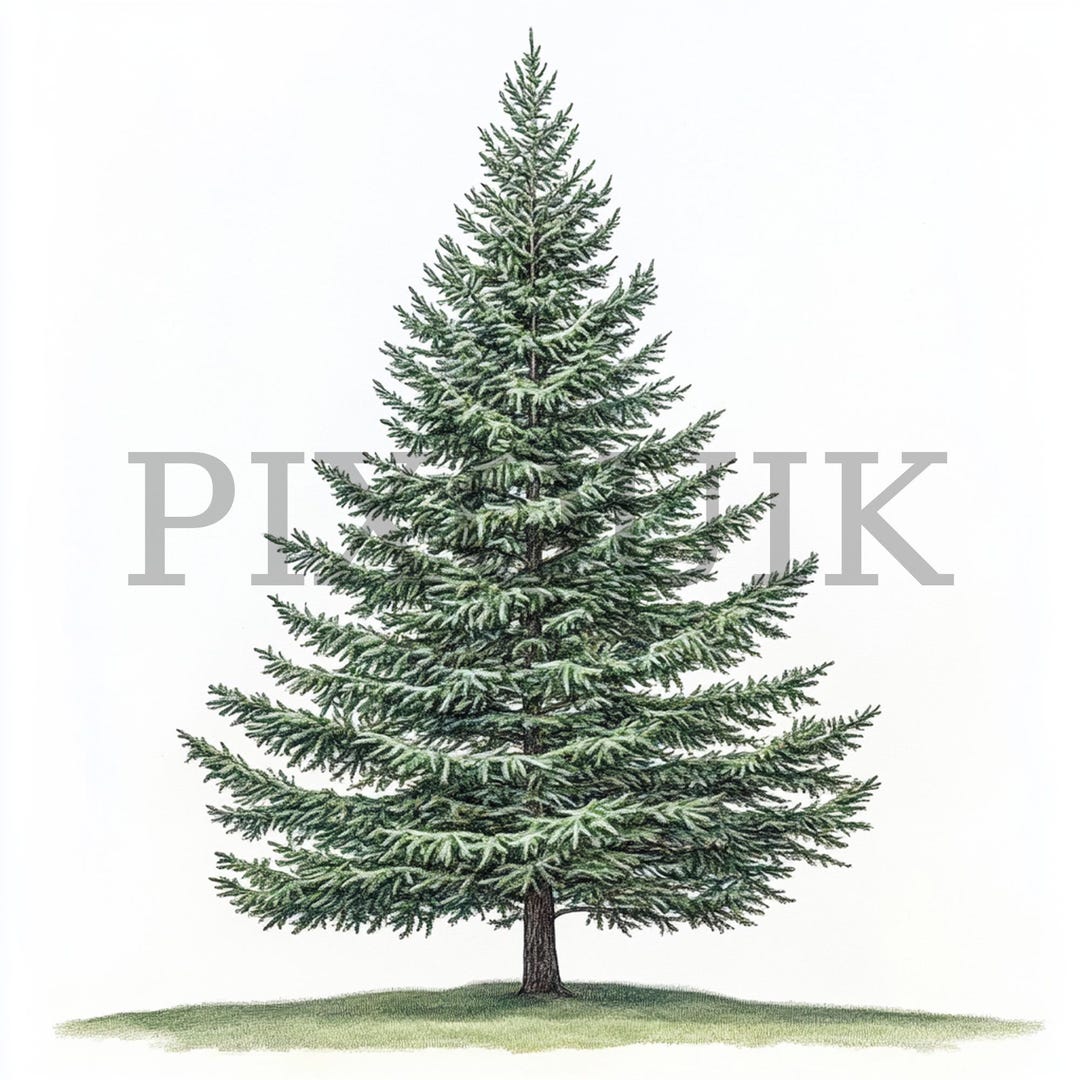 Spruce Tree Clipart | 10 JPG Files | Card Making | Digital Paper Crafts ...