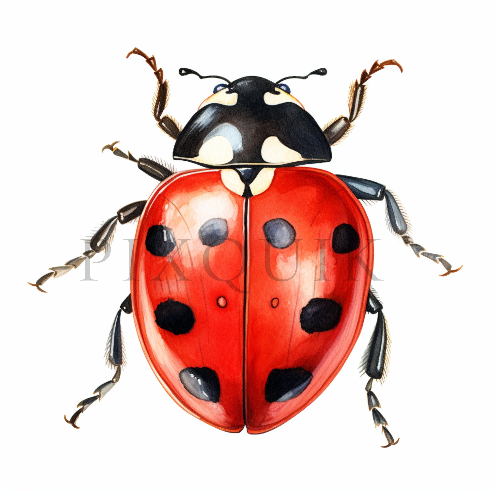 Ladybug Clipart 10 High Quality Jpgs Digital Download Ladybug Digital ...