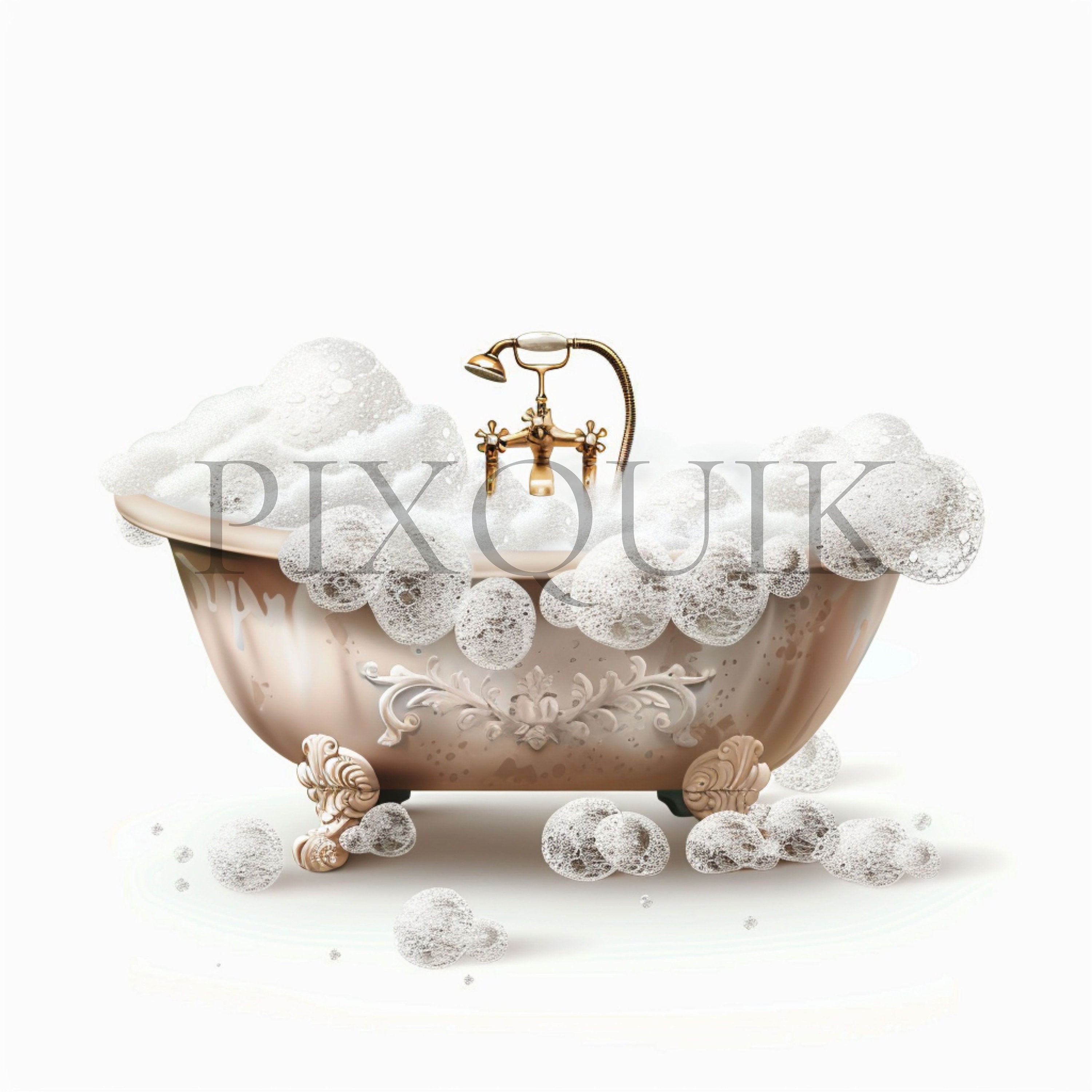 Bubble Bath Clipart 10 High Quality JPG Self Care Clipart Bathroom ...