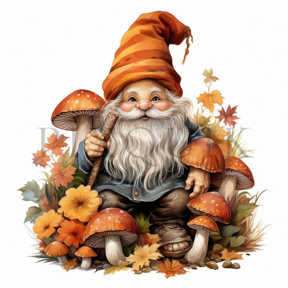 Thanksgiving Gnome Clipart | Fall Gnomes Jpgs (digital Download) - Etsy