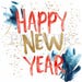 Gold Happy New Year Clipart | 2025 Celebration Design (JPG) - Etsy