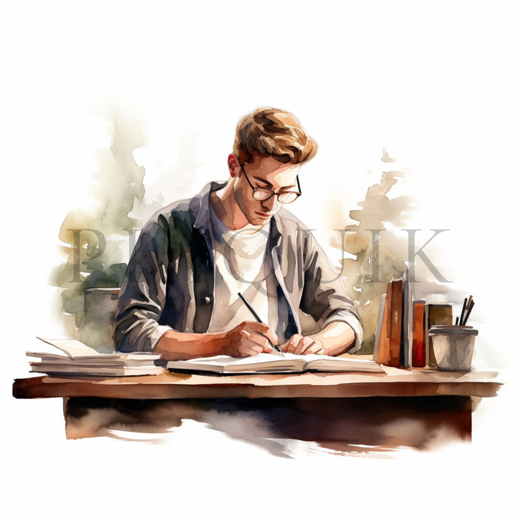 Watercolor Study Clipart 10 High Quality Jpgs Digital Download ...