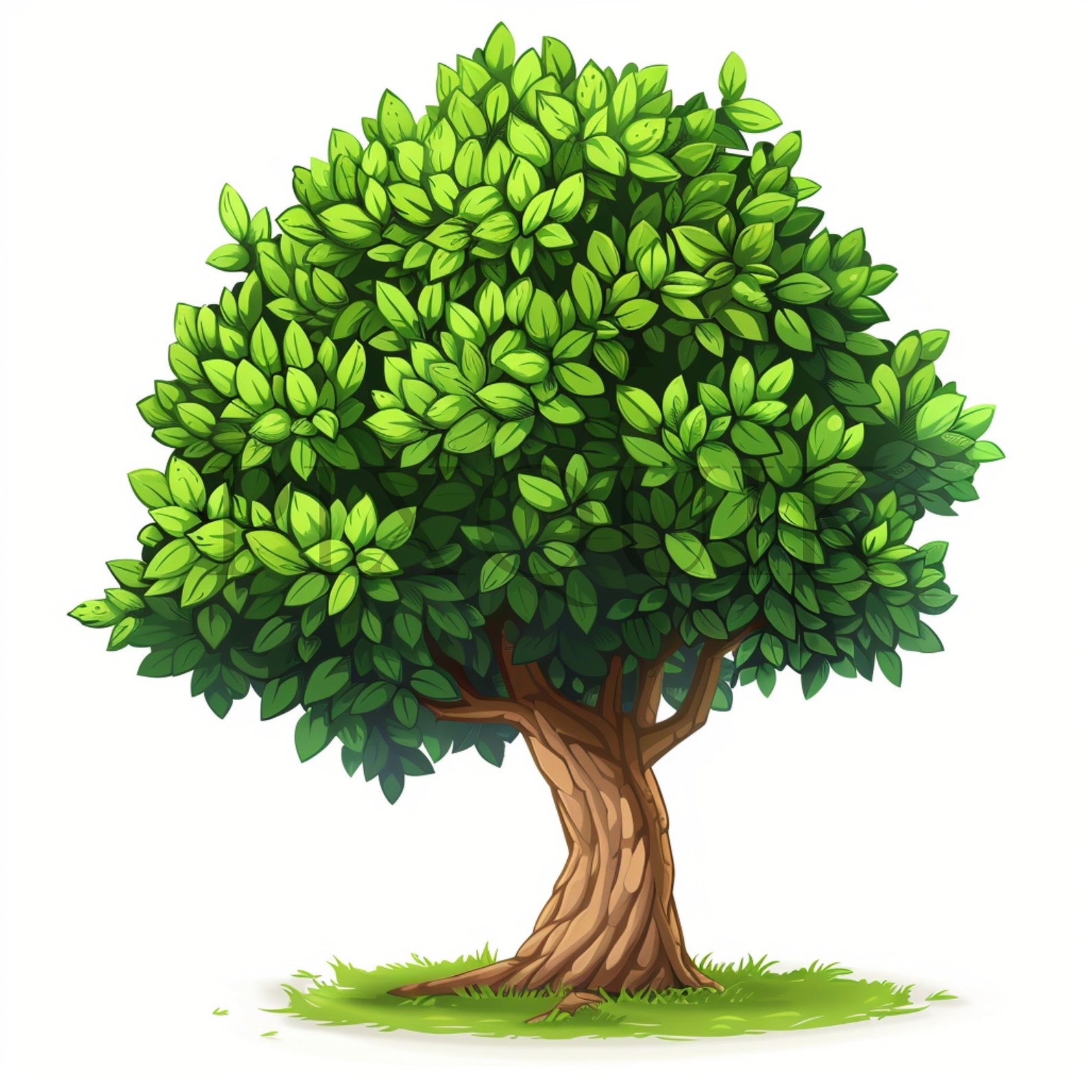 Poplar Tree Clipart | High-quality JPG Illustrations (digital Download ...