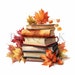 Watercolor Autumn Book Clipart | Fall Leaves (digital Download) - Etsy