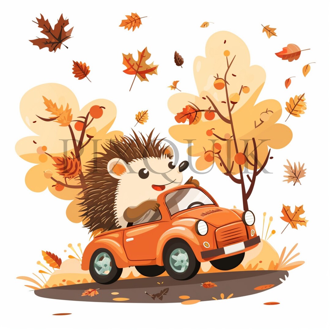 Hedgehog Clipart | Fall Animal | 10 High Quality JPG | Autumn | Animal ...