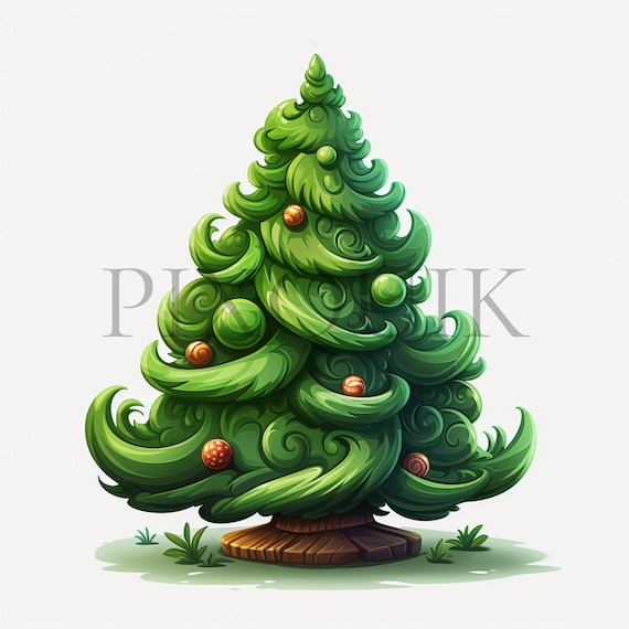 Cartoon Weihnachtsbaum