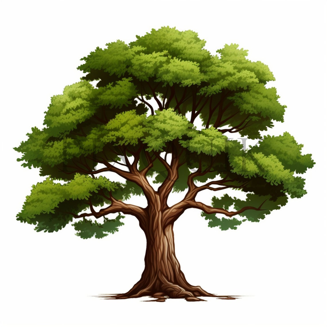 Mahogany Tree Clipart | Nursery Art, Card Making (digital Download) - Etsy