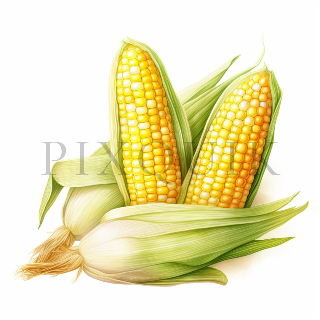 Sweet Corn Clipart | 10 High Quality Jpgs | Digital Download | Corn ...