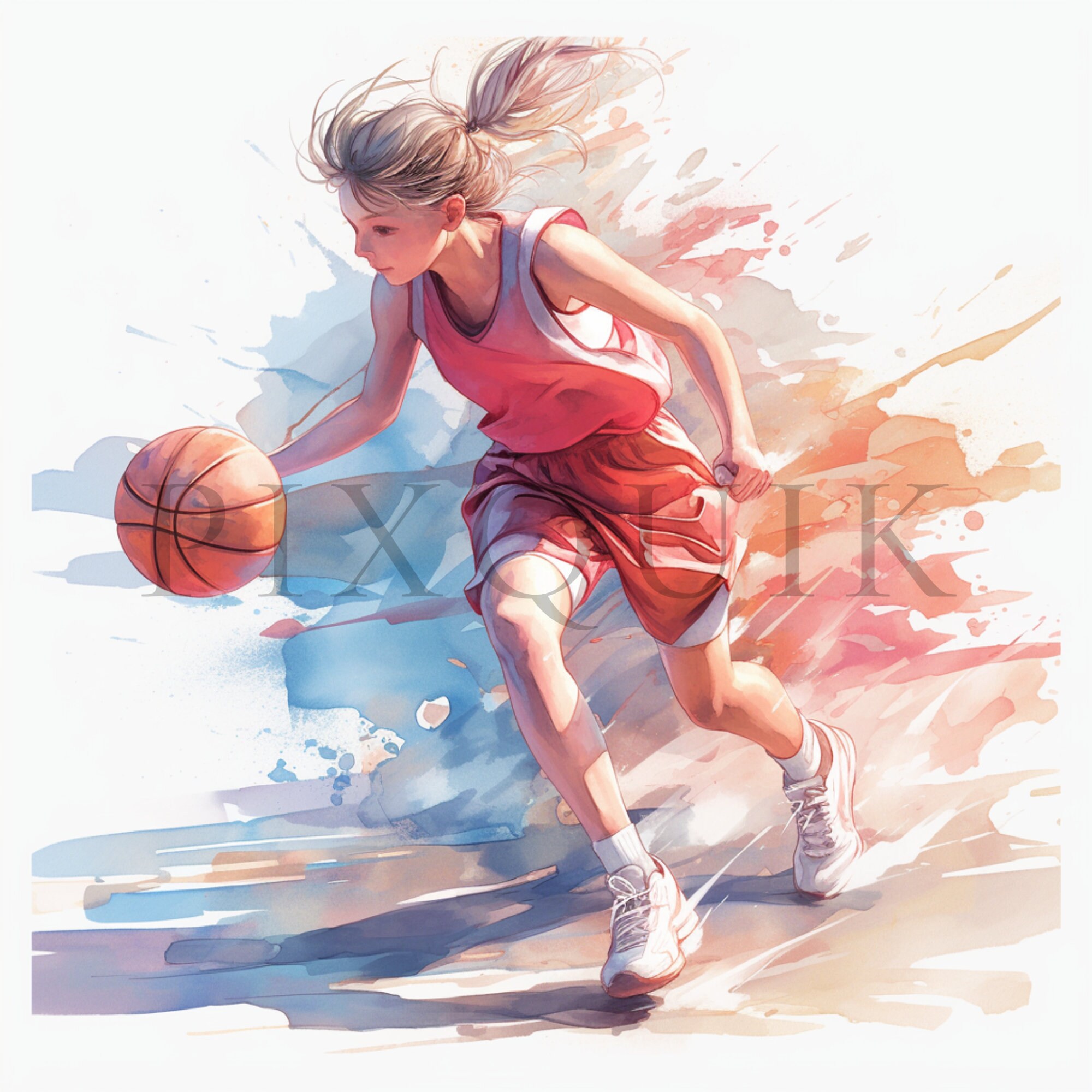 Basketball Clipart 10 High Quality Jpgs Digital Download Basketball ...