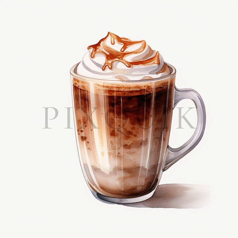 Hot Chocolate Mug Clipart 10 High Quality Jpgs Digital Download Hot ...