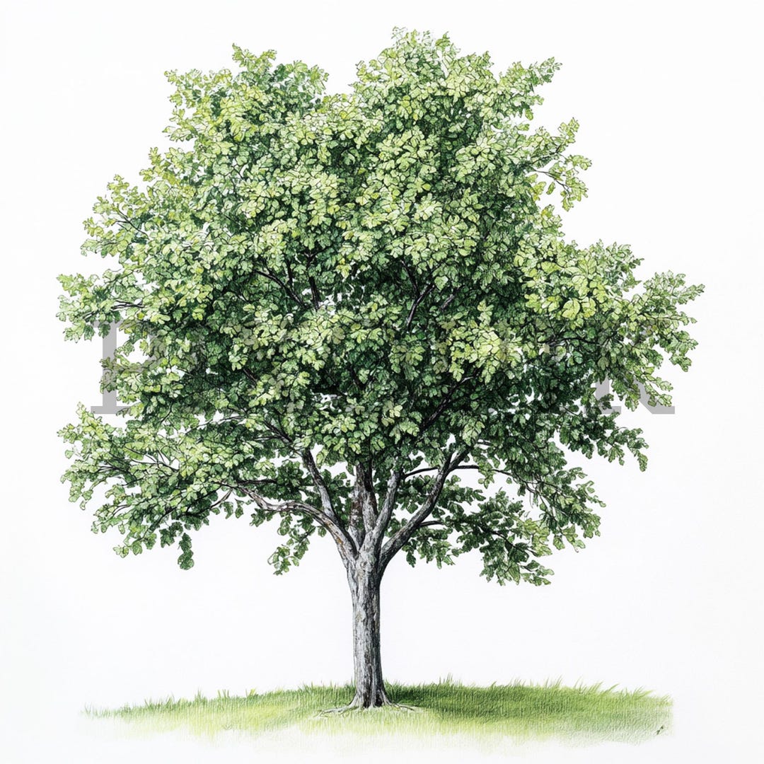 Ash Tree Clipart | 10 JPG Files | Card Making | Digital Paper Crafts ...