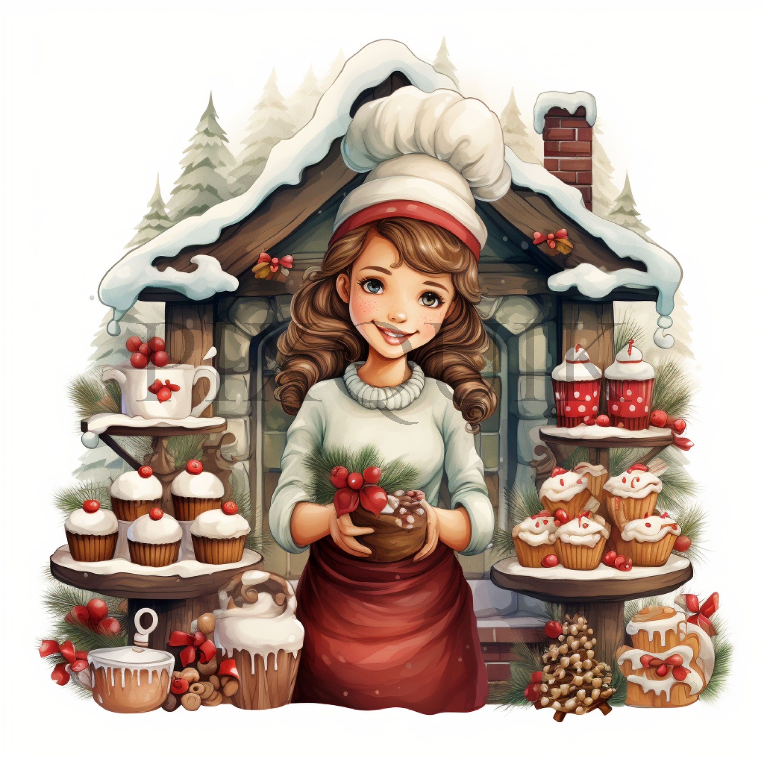 Christmas Baking Clipart | Holiday Baking Graphics (digital Download ...