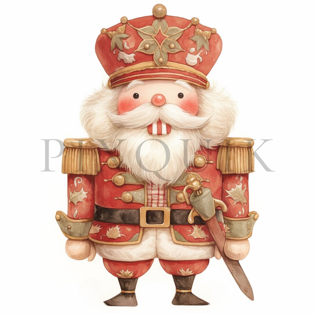 Holiday Nutcracker Clipart | Christmas Illustration (digital Download ...