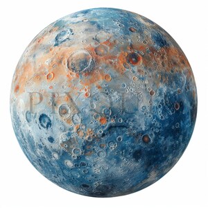 Mercury Clipart | 10 High Quality Jpgs | Digital Download | Astronomy ...