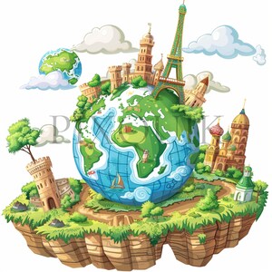 World Clipart | Earth Clipart | 10 High Quality JPG | Globe ...