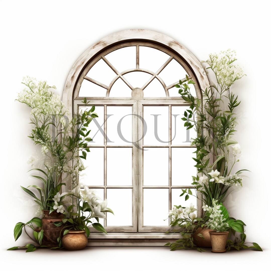 Window Frame Clipart | 10 High Quality Jpgs | Vintage Window ...