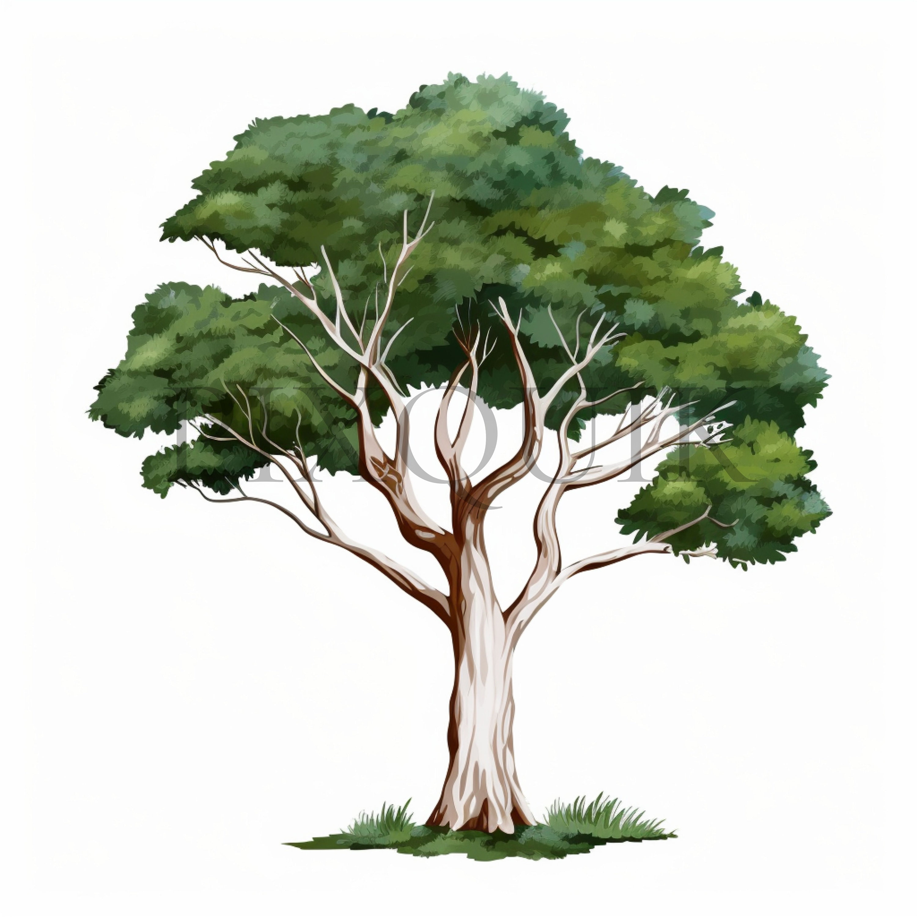 Gum Tree Clipart Tree Clipart 10 High Quality JPG Gum Tree Illustration ...