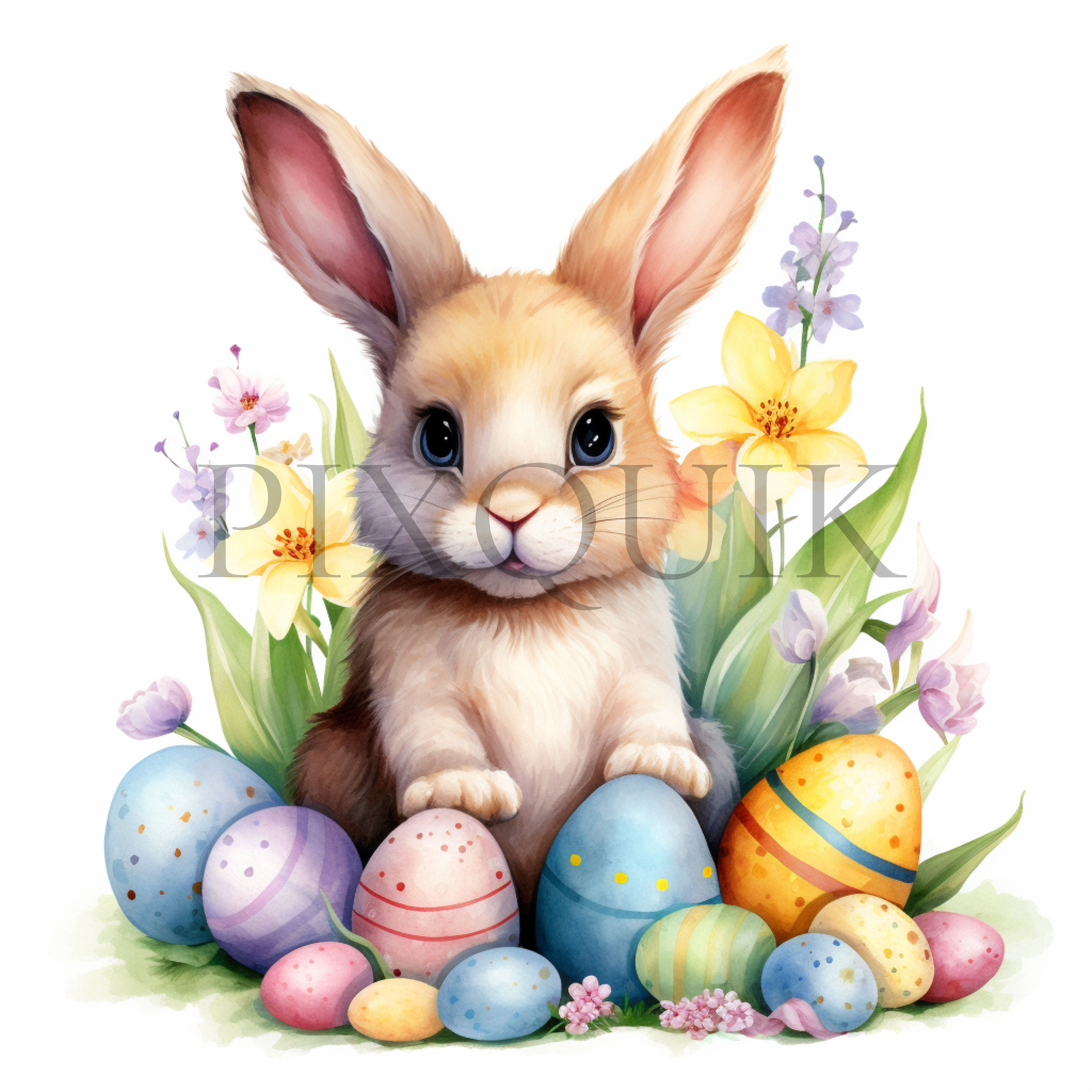 Easter Bunny Clipart 10 High Quality Jpgs Spring Clipart Easter Clipart ...