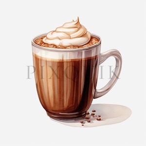 Hot Chocolate Mug Clipart | 10 High Quality Jpgs | Digital Download ...