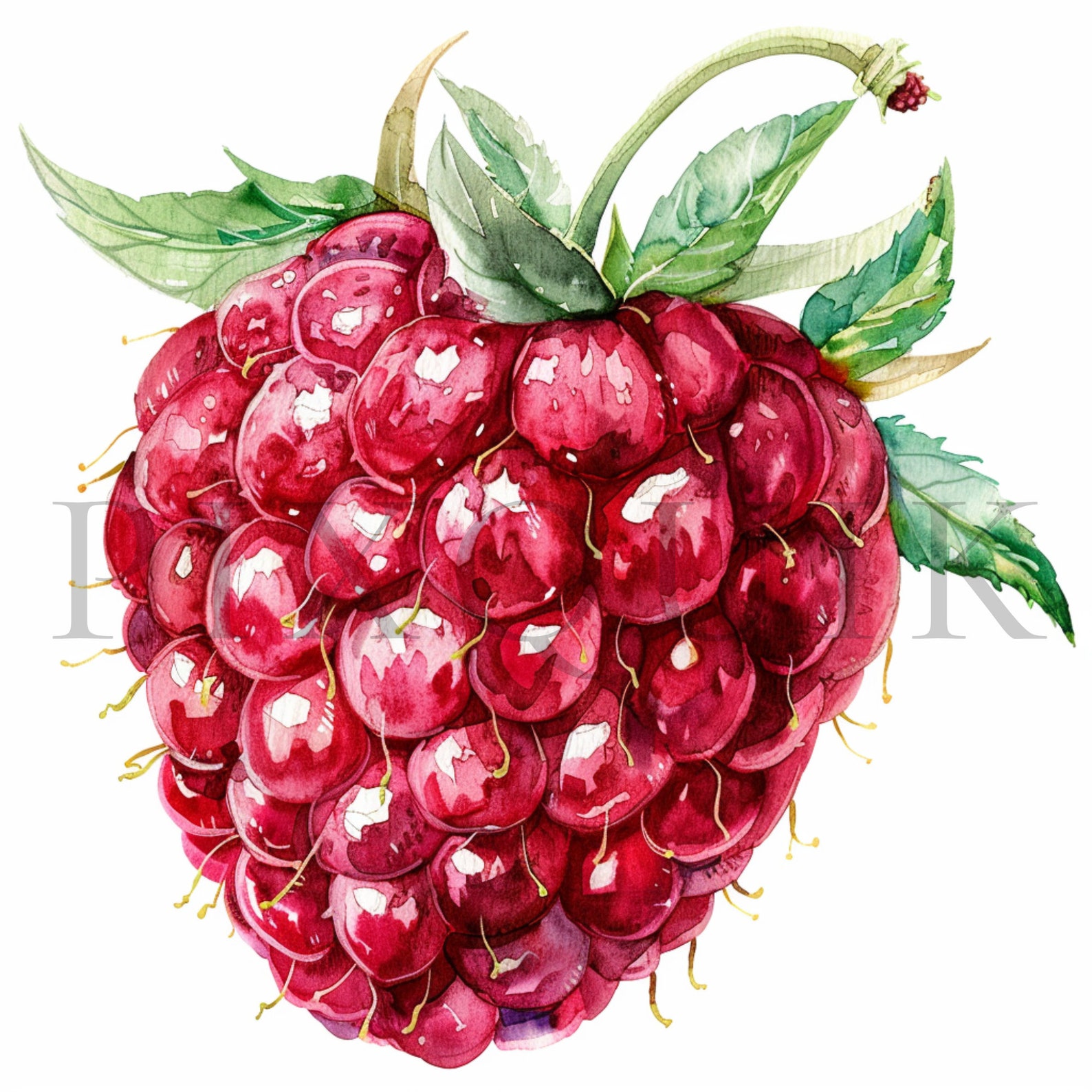 Raspberry Clipart | 10 High Quality Jpgs | Digital Download | Raspberry ...