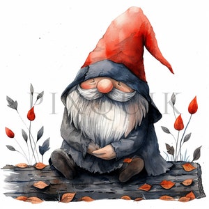 Watercolor Gnome Clipart | 10 High Quality Jpgs | Digital Download ...