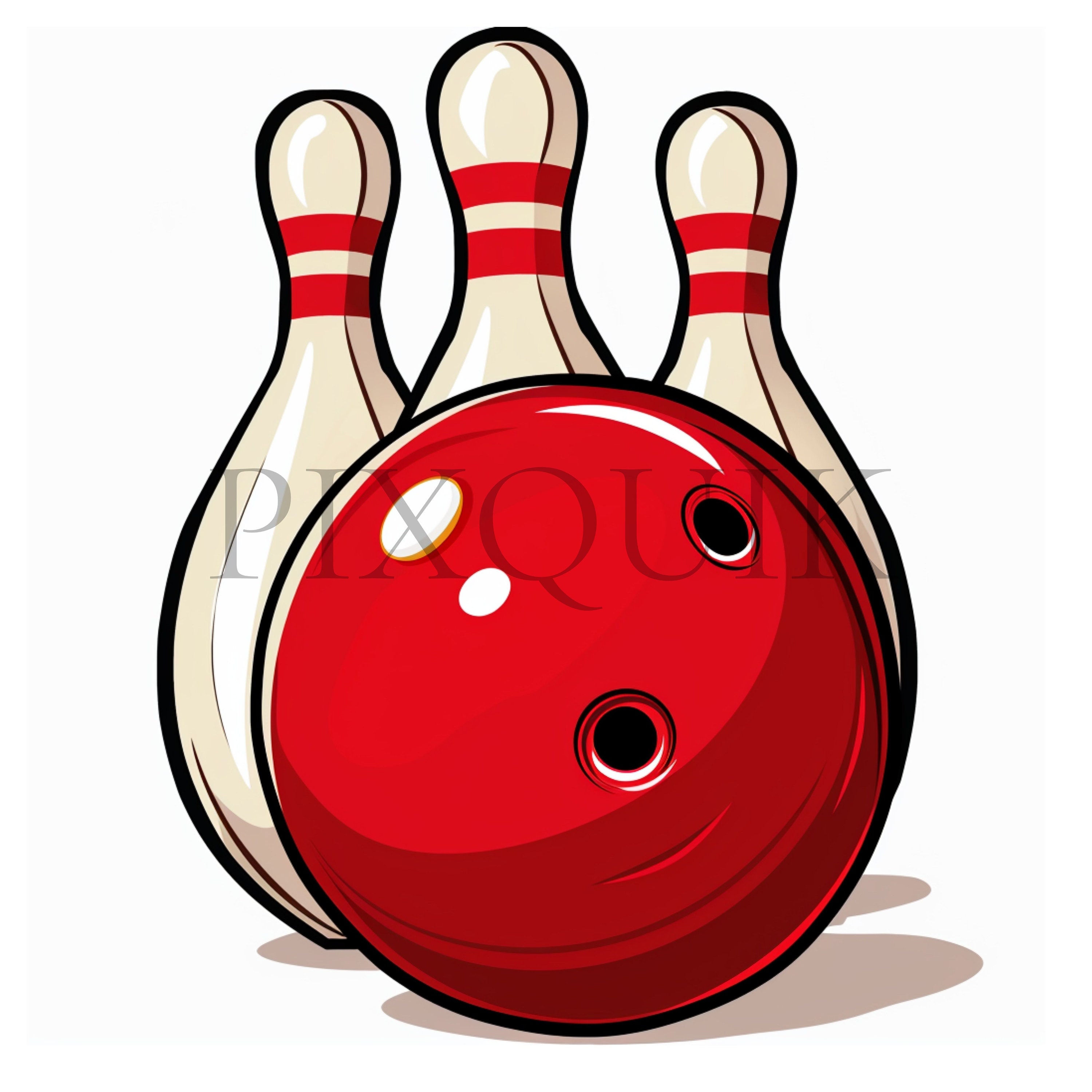 Watercolor Bowling Ball Clipart 10 High Quality Jpgs Bowling Ball ...