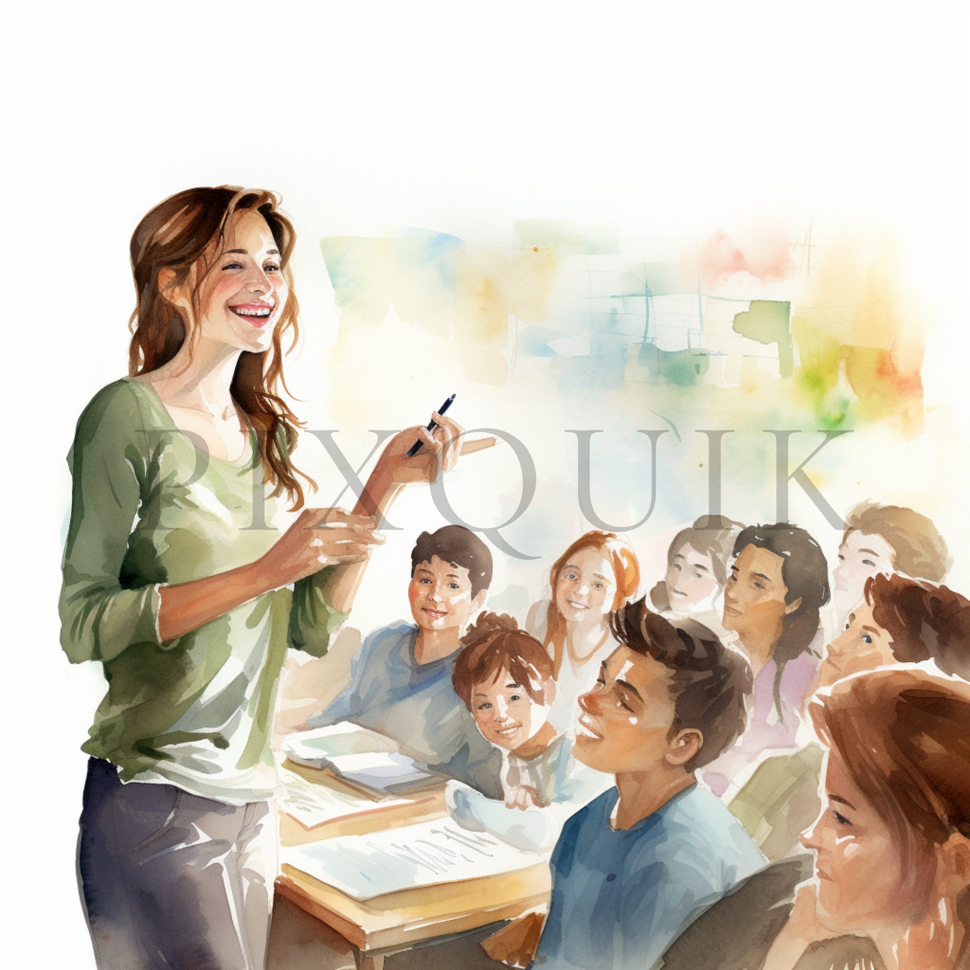 School Teacher Clipart 10 High Quality Jpgs Digital Download ...