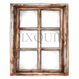 Window Frame Clipart | 10 High Quality Jpgs | Vintage Window ...
