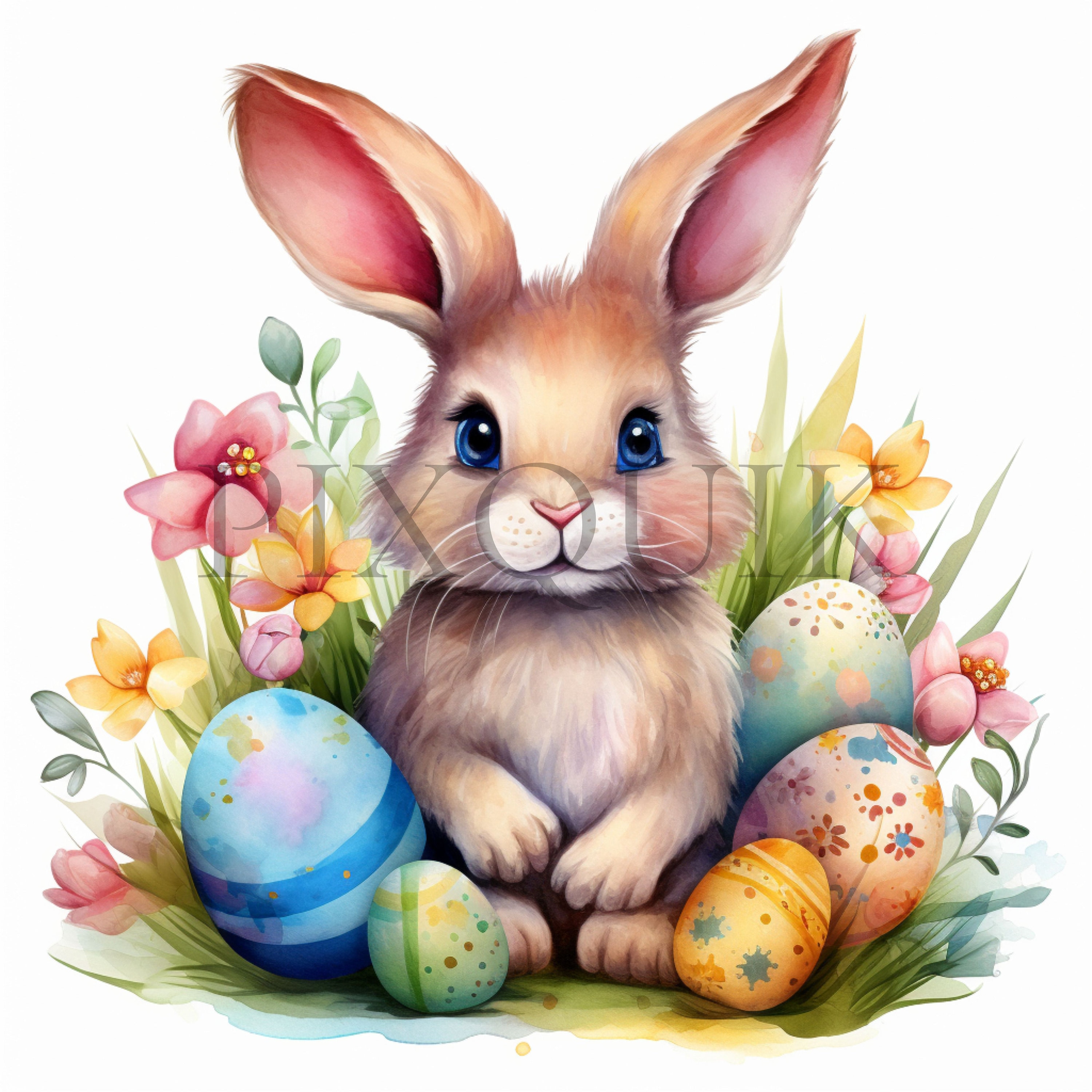 Easter Bunny Clipart 10 High Quality Jpgs Spring Clipart Easter Clipart ...