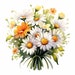 Bouquet of Daisies Clipart Set | 10 High Quality Jpgs | Daisy Flower ...