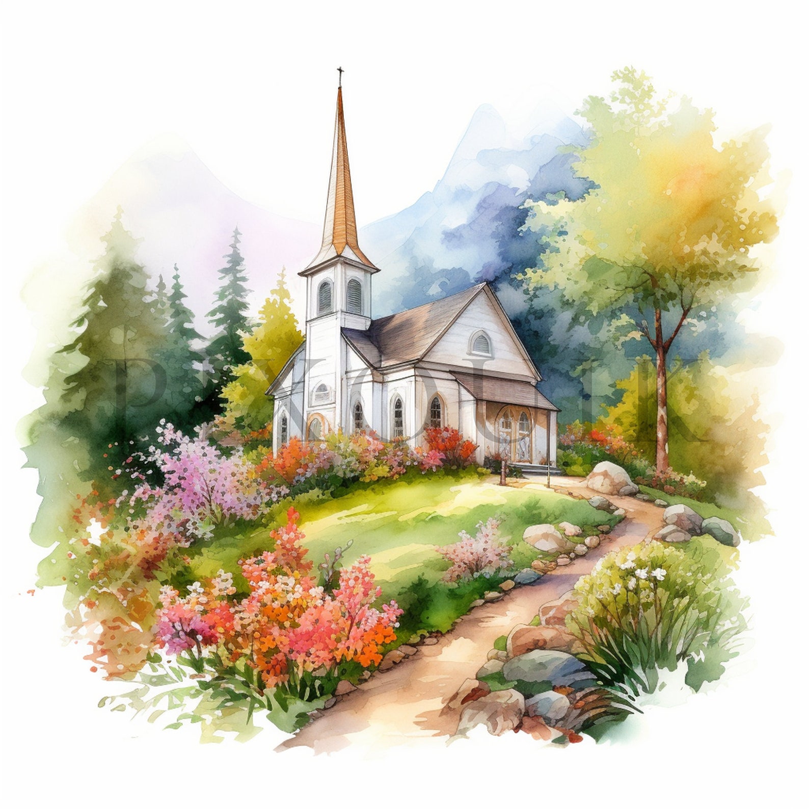 Church Clipart 10 High Quality Jpgs Digital Download Scrapbook Images ...