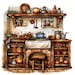 Watercolor Country Kitchen Clipart 10 High Quality JPG Rustic Vintage ...