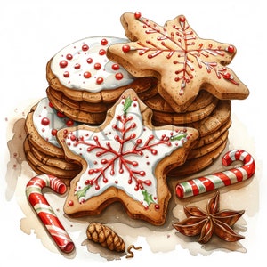 Christmas Baking Clipart | 10 High Quality Jpg's | Digital Download ...