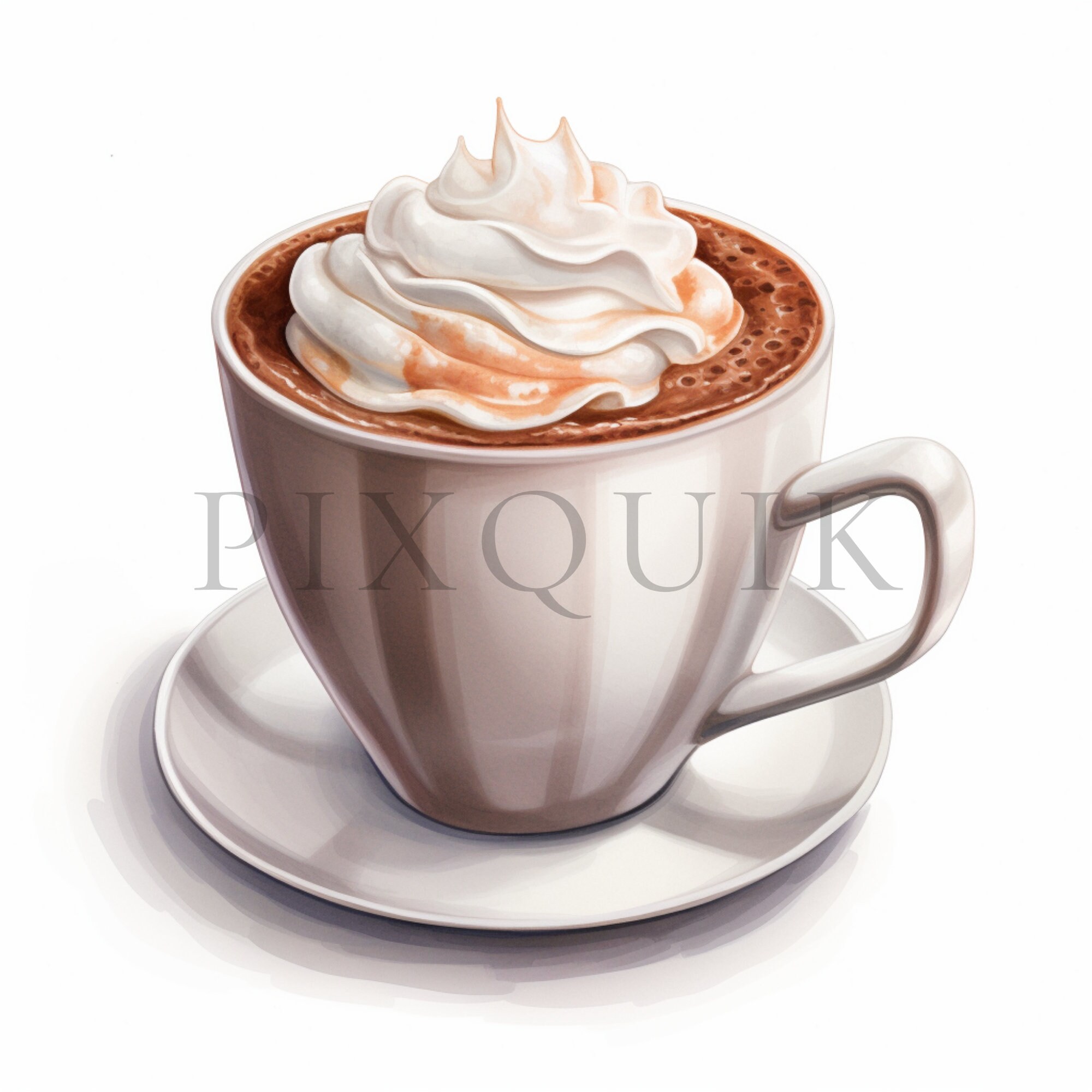Hot Chocolate Mug Clipart | High Quality Jpgs (digital Download) - Etsy